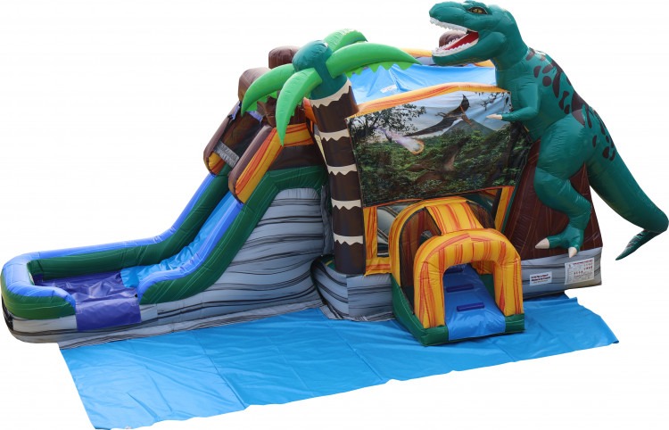 Jurassic Dinosaur Bounce House Slide Combo | Do The Happy Bounce